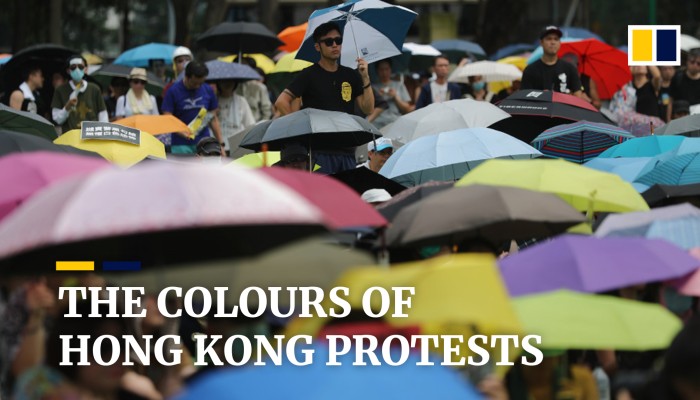From T-shirts to police flags: the colours of the Hong Kong protests ...