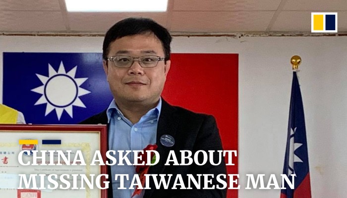 China questioned on missing Taiwanese man | South China Morning Post