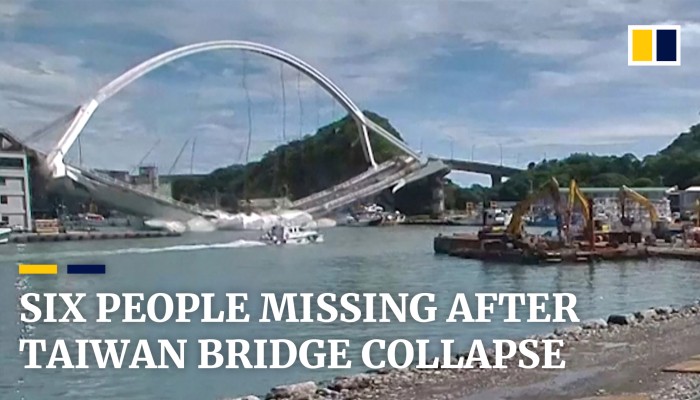 Six people missing, at least 12 injured after Taiwan bridge collapse ...