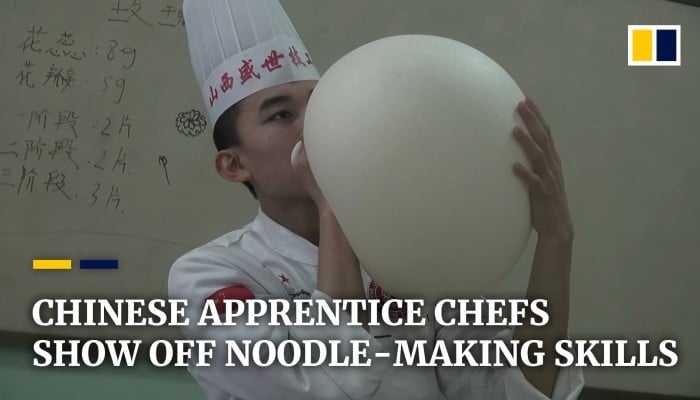 Chinese apprentice chefs show off noodle skills | South China Morning Post