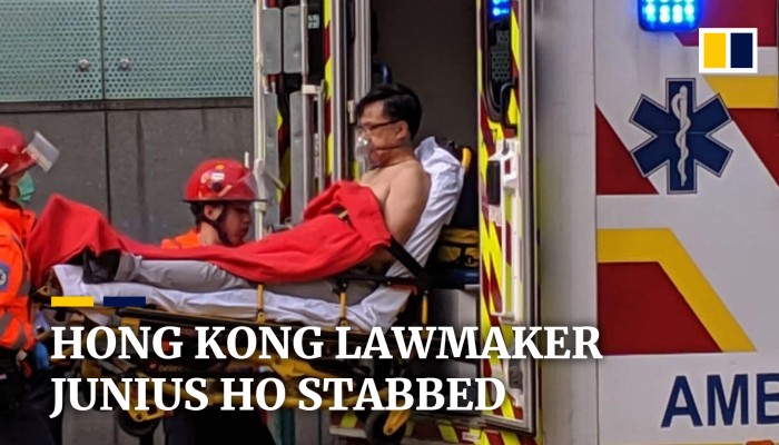 Hong Kong lawmaker Junius Ho injured in knife attack | South China ...