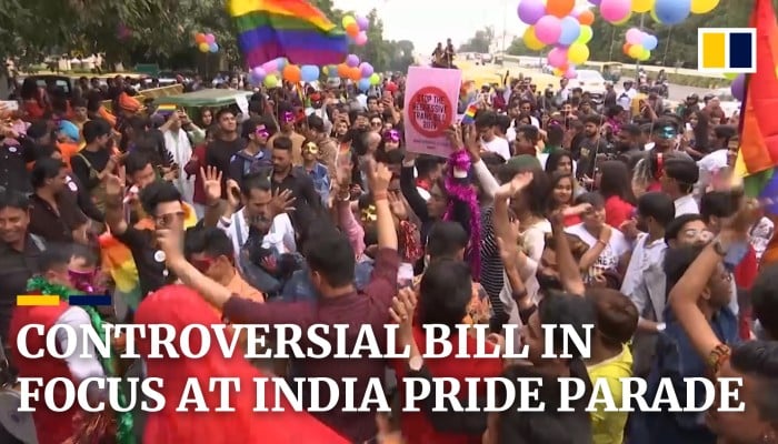 India’s LGBT community protests against transgender law at Delhi pride ...