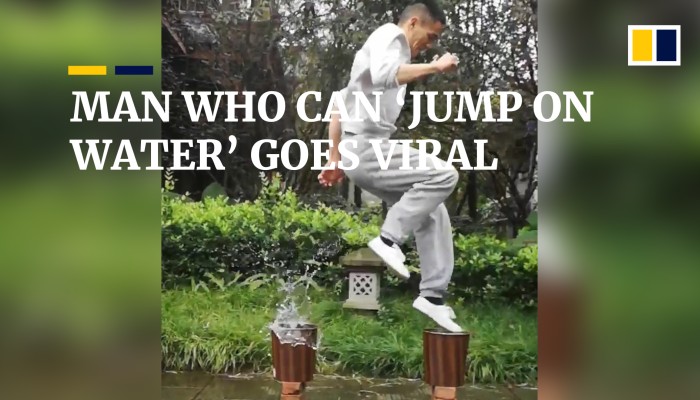 Chinese man who can ‘jump on water’ goes viral | South China Morning Post