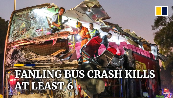 Fanling Highway bus crash kills at least 6, leaves dozens injured ...