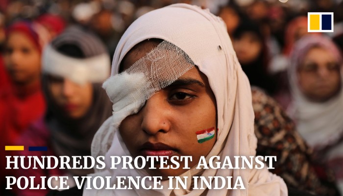 Hundreds of people protest against police violence in India | South ...