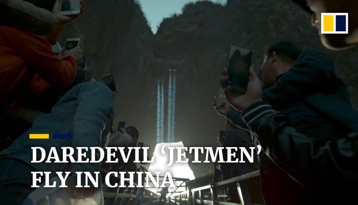 ‘Jetmen’ fly push boundaries of human flight over China’s Zhangjiajie ...