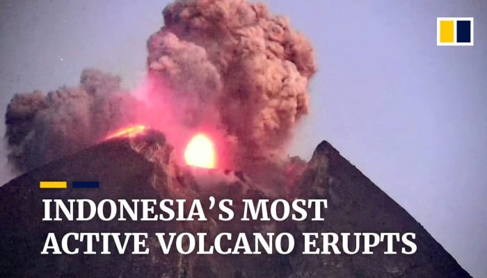 Indonesia’s most active volcano Mount Merapi erupted, sending ash 2,000 ...