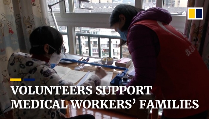 Volunteers Take Care Of Families Of Frontline Medical Workers Fighting