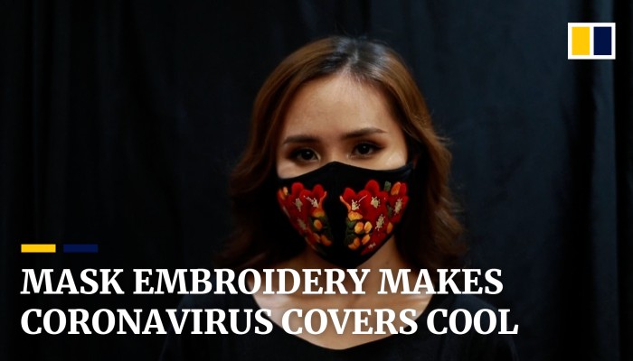 Vietnamese designer embroiders face masks to encourage people to cover ...