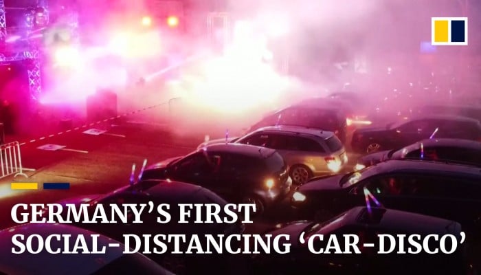 Germany’s first drive-in social-distancing rave amid coronavirus ...