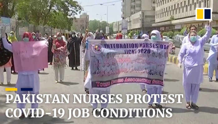 Pakistan nurses boycott work, stage protest for better job conditions ...