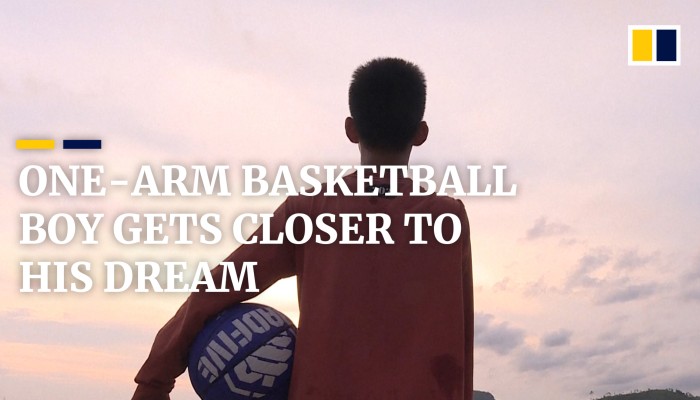 One-arm basketball boy from China gets closer to his dream | South ...