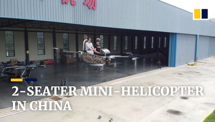 Flying in a Chinese-built two-seat mini-helicopter | South China ...