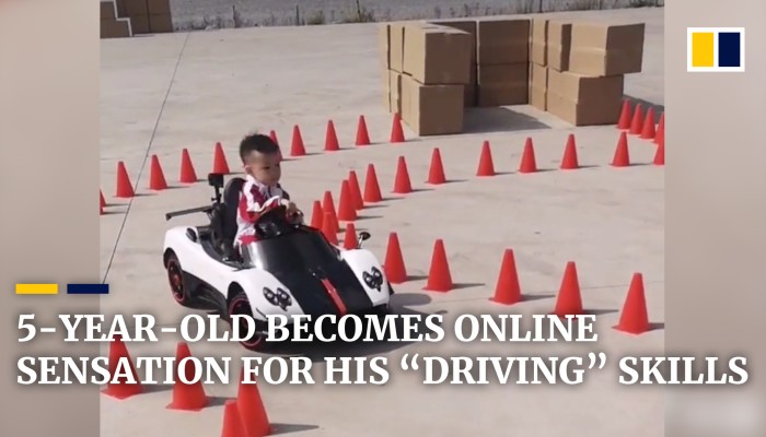 5-year-old boy becomes online sensation for his “driving” skills ...