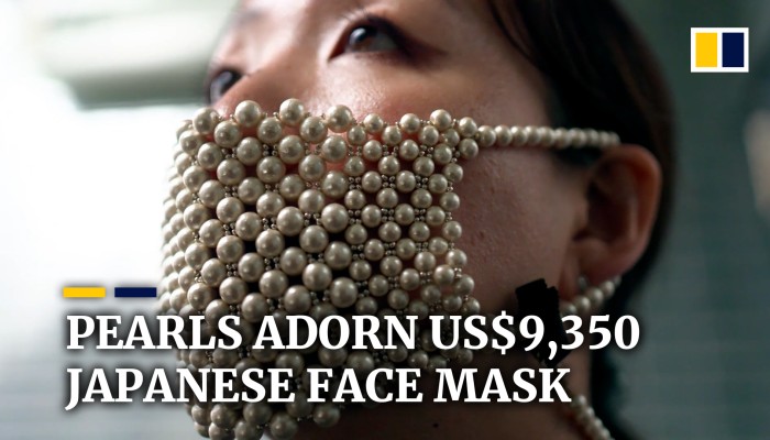 Japanese designer’s face masks with 310 real pearls put US$9,350 price ...