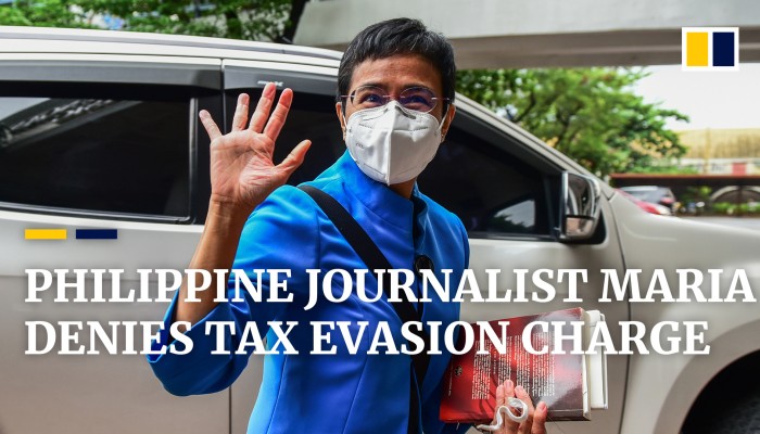 Philippine journalist Maria Ressa pleads not guilty to tax evasion ...