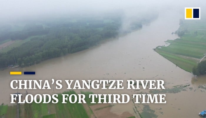 Third flood of monsoon season for Yangtze River piles pressure on China ...