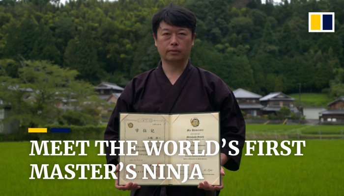 Meet the Japanese man who holds the world's first master's degree in ninja studies | South China ...