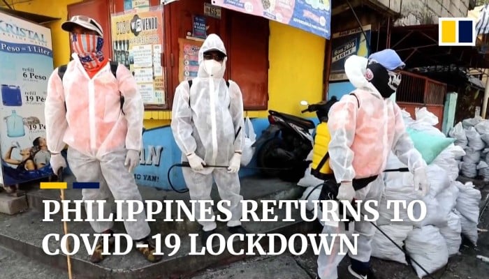 Philippines returns to Covid-19 lockdown as infections soar to record ...