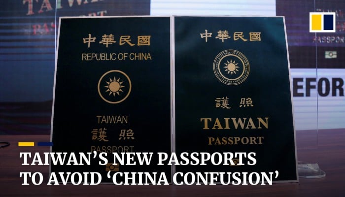 Taiwan unveils new passport design to avoid confusion with mainland ...