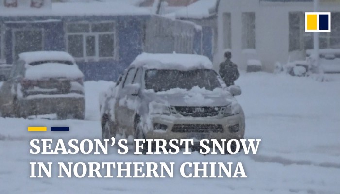Snow falls in parts of Northern China | South China Morning Post