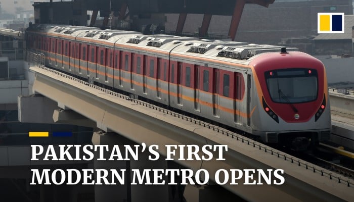 Pakistan’s first modern metro opens in Lahore in US$1.86 billion ...
