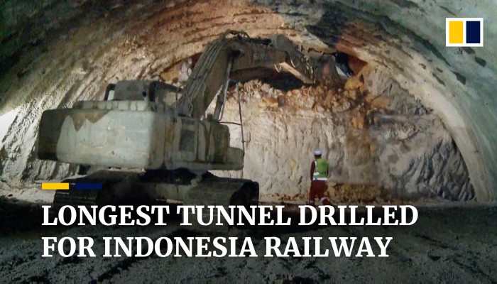 Chinese company finishes longest tunnel for Indonesia's Jakarta-Bandung ...