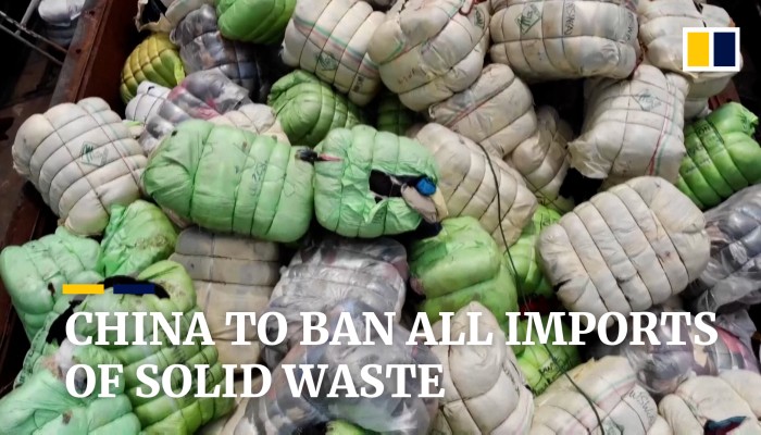 China to ban all imports of solid waste | South China Morning Post