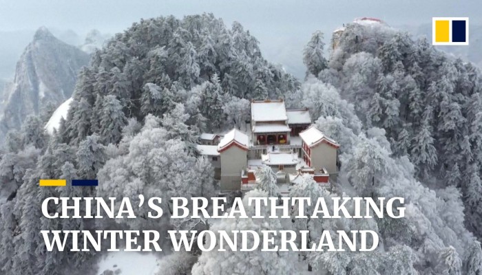 Breathtaking winter wonderland in China as country is blanketed in snow ...