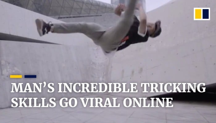 Man’s incredible tricking skills go viral online in China | South China ...