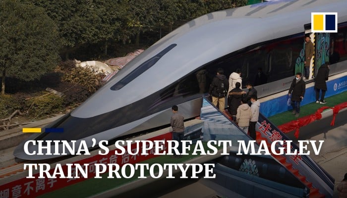 China unveils state-of-the-art maglev train prototype designed to ...