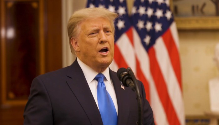 Donald Trump releases farewell speech on eve of stepping down as US ...