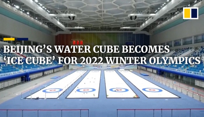 China turns iconic aquatics centre Water Cube into ‘Ice Cube’ for ...