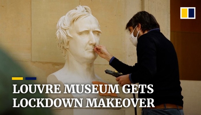 Louvre museum uses coronavirus lockdowns as an opportunity to restore ...