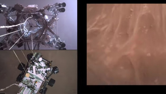 Nasa releases first video of Perseverance rover landing on Mars | South ...