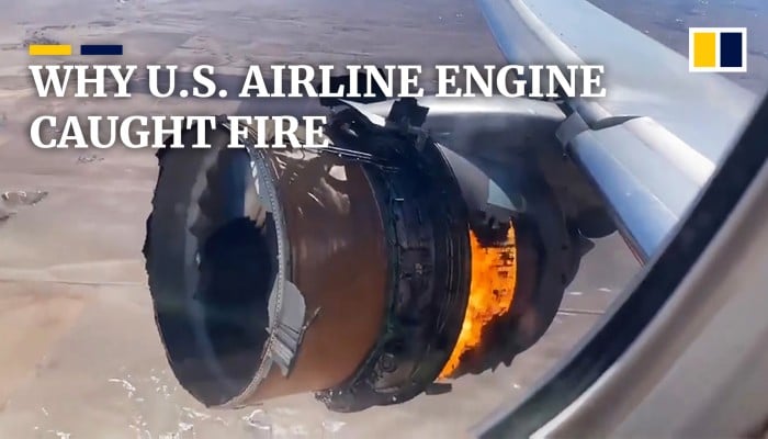 Plane engine that caught fire on United Airlines flight showed signs of ...