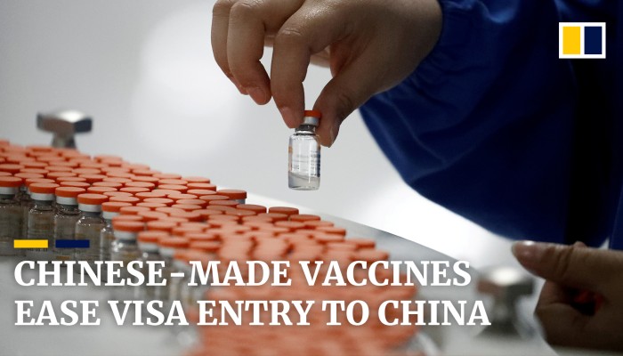 China relaxes visa rules for foreigners inoculated with Chinese-made ...