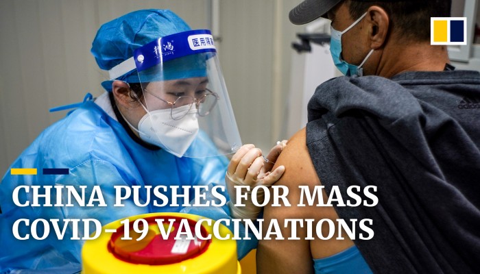 China pushes mass vaccinations to build herd immunity against Covid-19 ...
