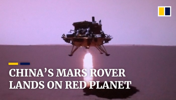 China Mars rover Zhu Rong successfully lands on red planet | South ...