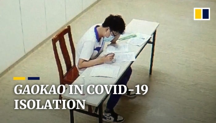 Chinese students with Covid-19 take university entrance exam in ...