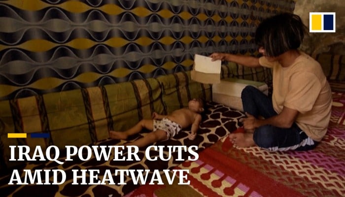 Iraqis suffer under scorching heatwave amid power cuts | South China ...