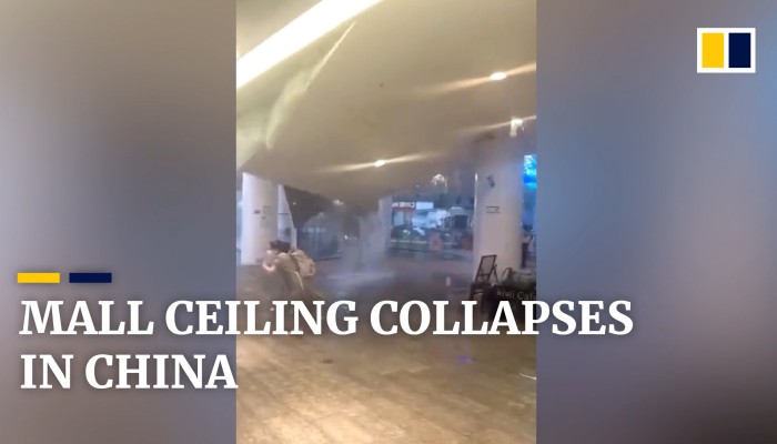 Shopping mall ceiling collapses in China | South China Morning Post