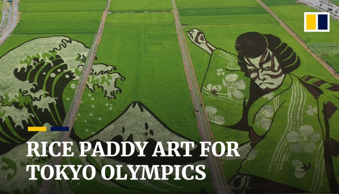 Rice paddy art is Japanese city’s way of celebrating Tokyo Olympics ...