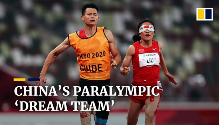 Blind Chinese runner and guide form dream team to smash Paralympic ...