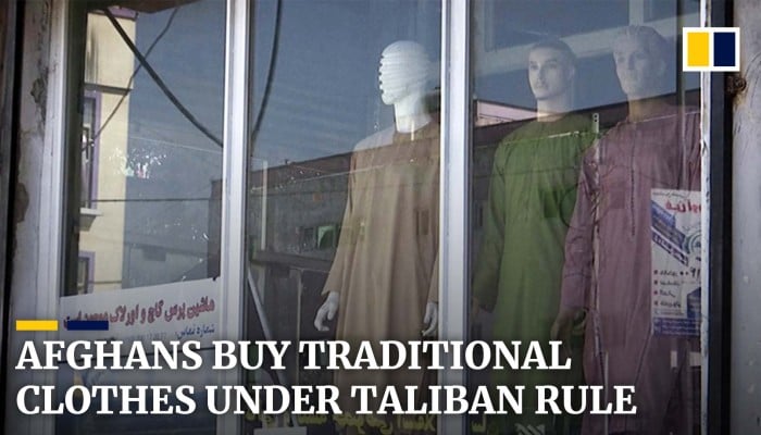 Afghans adjust to traditional clothes as new Taliban regime begins ...