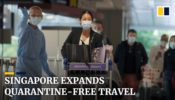 Singapore adds 8 more countries to quarantine-free list for vaccinated ...