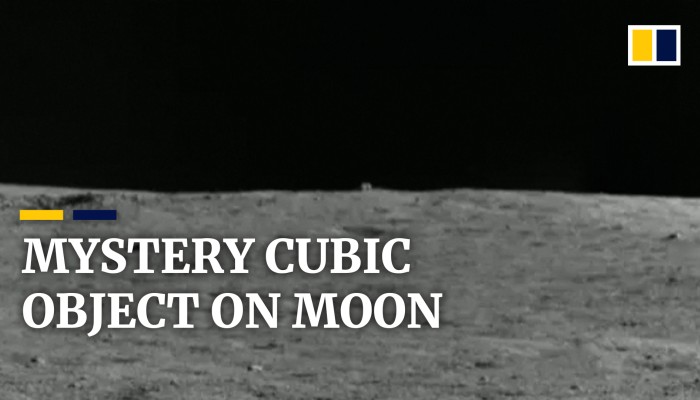 Chinese Rover Spots Mysterious Cube Shaped Object On The Moon South China Morning Post