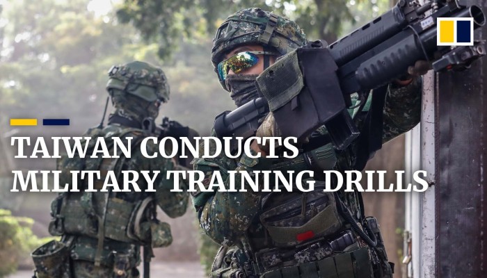 Taiwan holds urban, aerial combat drills amid threats of invasion by ...