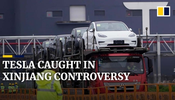 Electric carmaker Tesla under fire for opening Xinjiang showroom ...