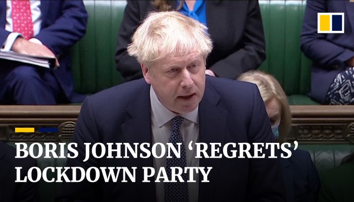 Boris Johnson apologises for attending ‘work’ party during Covid-19 ...